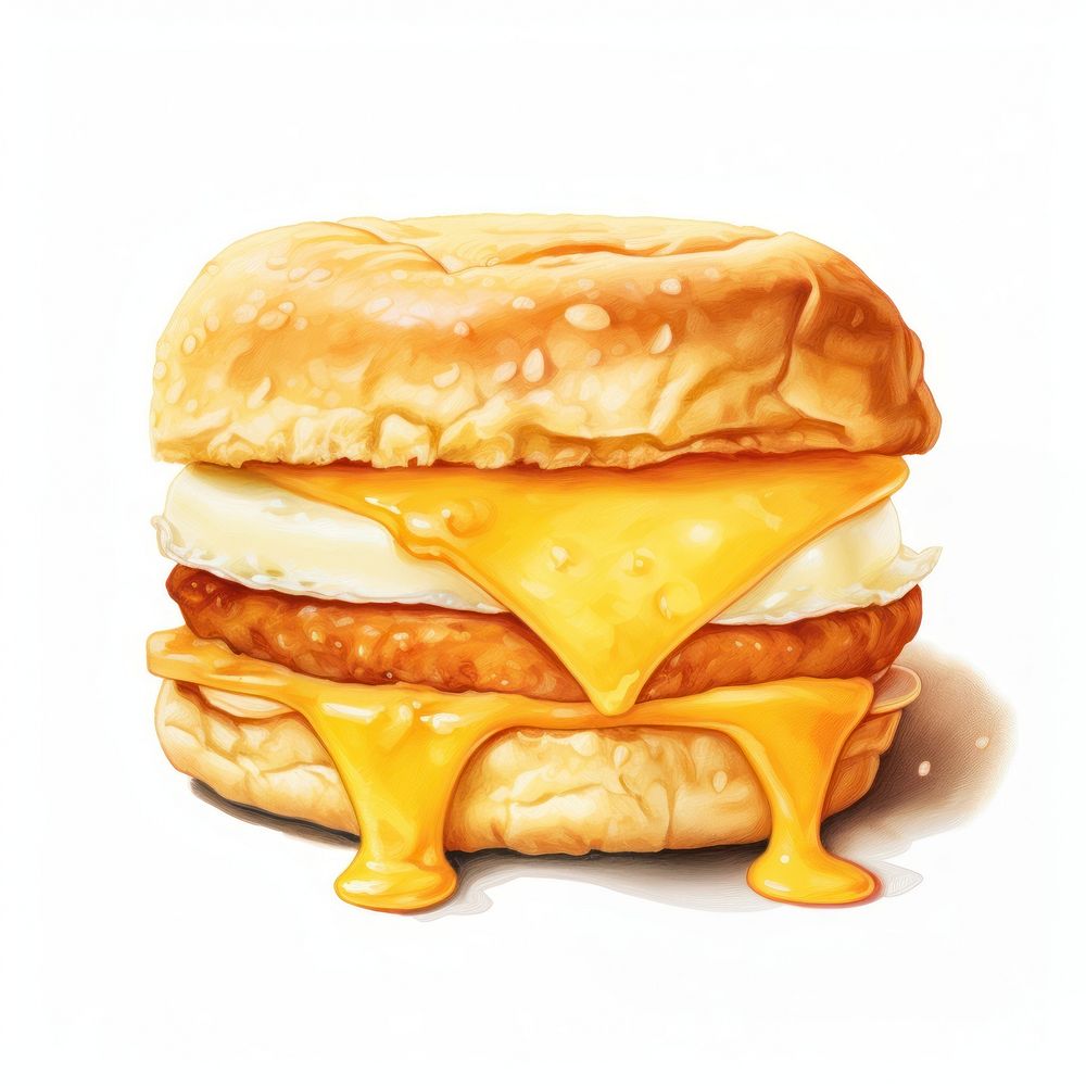 Cheese bread food white background. | Free Photo Illustration - rawpixel