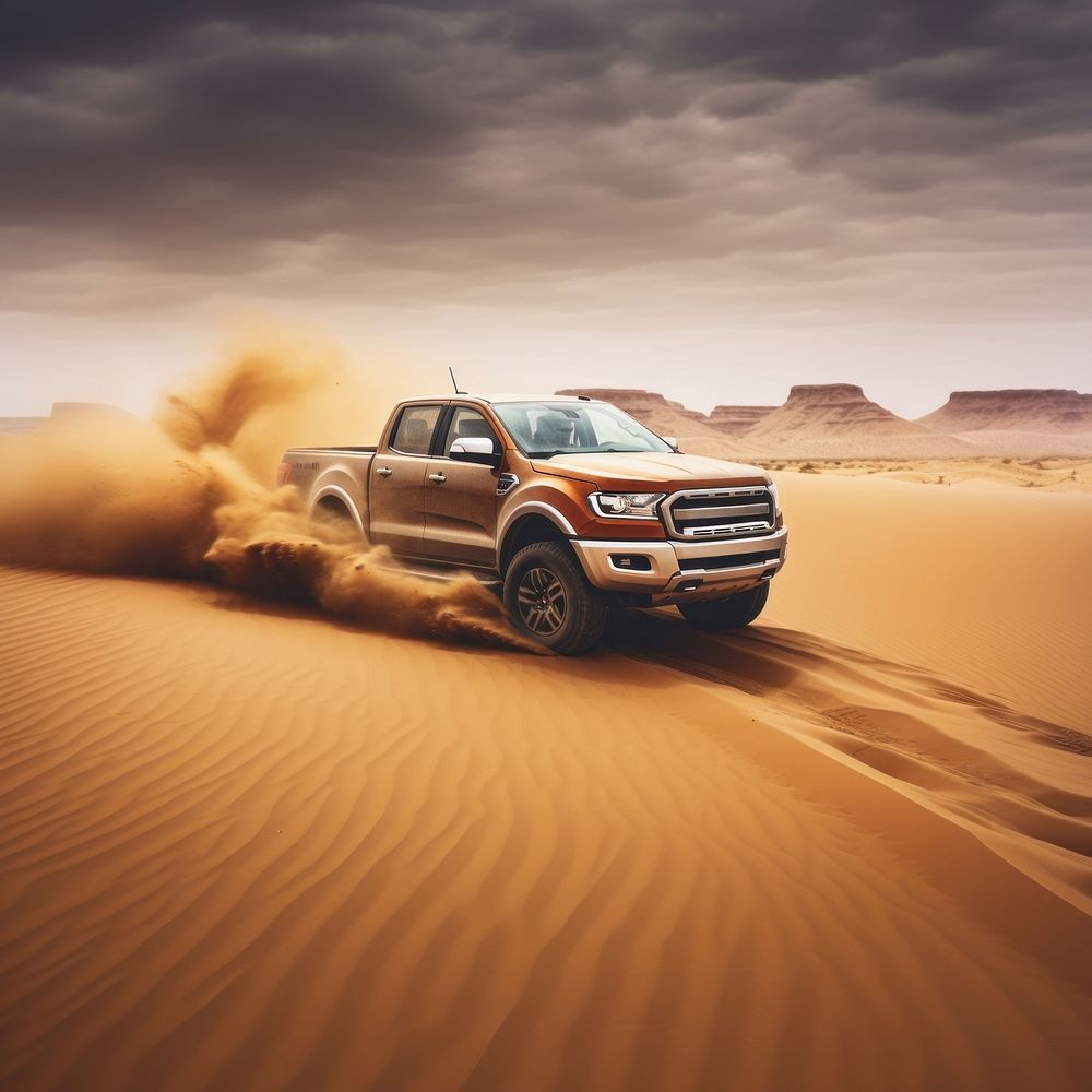 Desert car vehicle driving. AI | Premium Photo - rawpixel