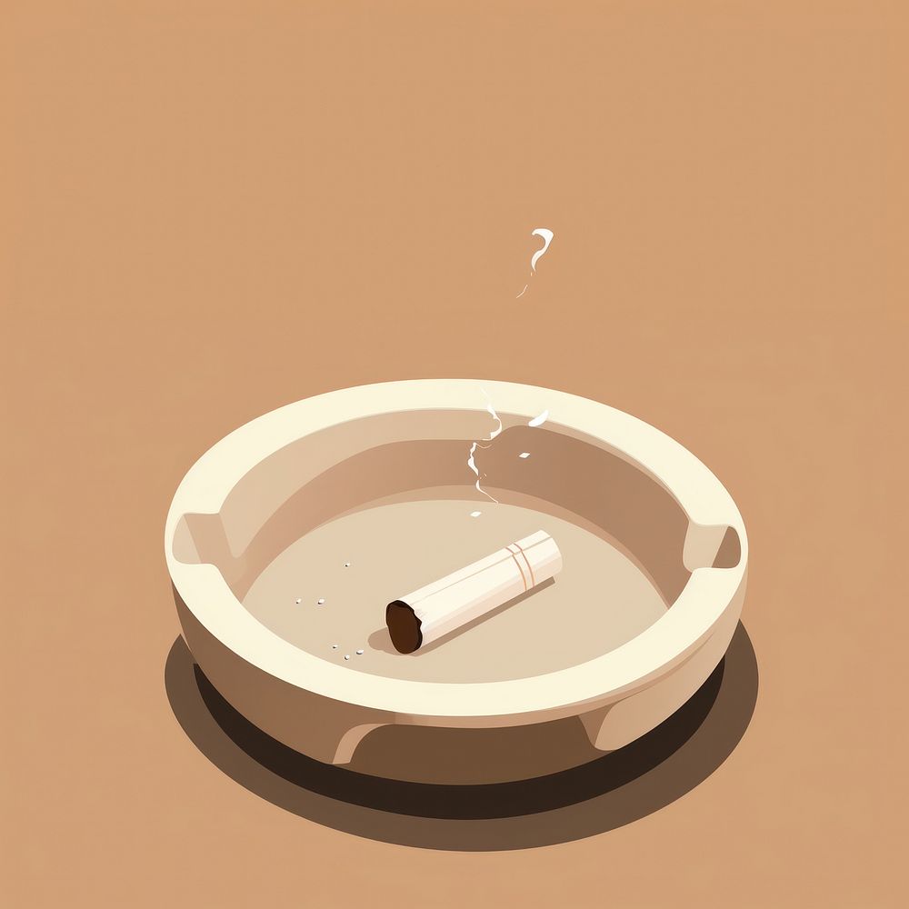 Ashtray bathroom cigarette cartoon. AI | Premium Photo Illustration ...