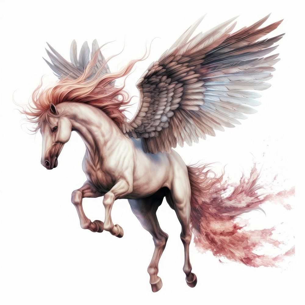 Pegasus animal mammal wing. | Premium Photo Illustration - rawpixel