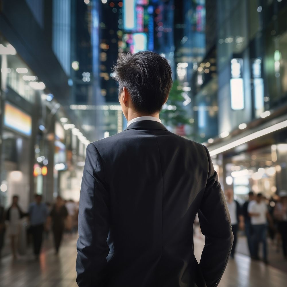 Business man walking. AI generated | Free Photo - rawpixel