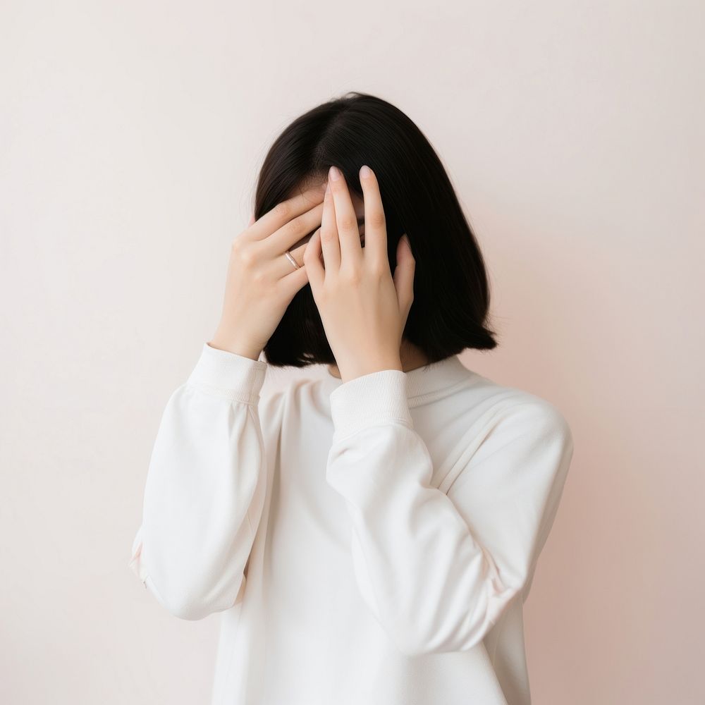 Woman covering portrait adult. | Free Photo - rawpixel