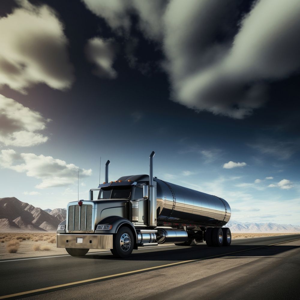 Tanker truck vehicle highway transportation. | Free Photo - rawpixel