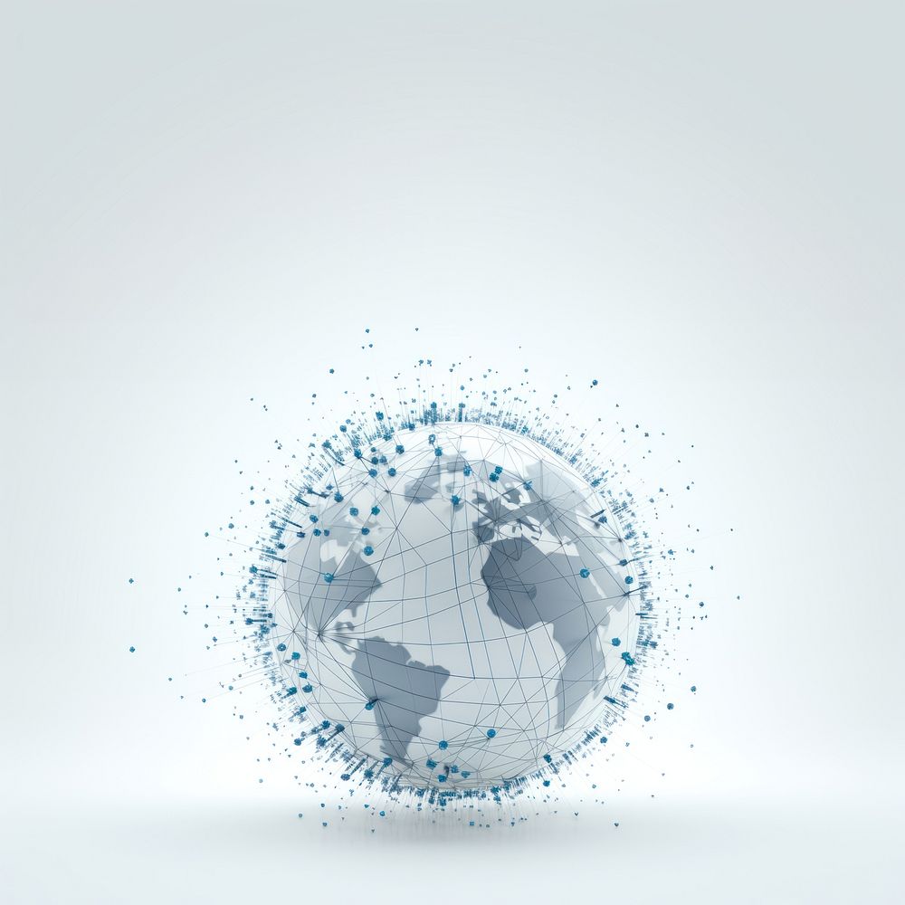 Data analytics globe network sphere | Free Photo - rawpixel