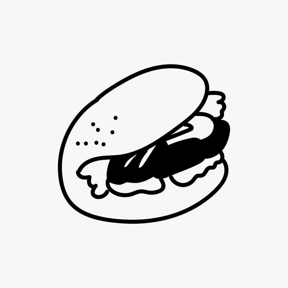 Pork belly bao doodle illustration | Free Photo Illustration - rawpixel
