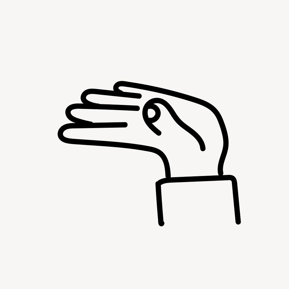 Bye hand sign doodle illustration | Free Photo Illustration - rawpixel