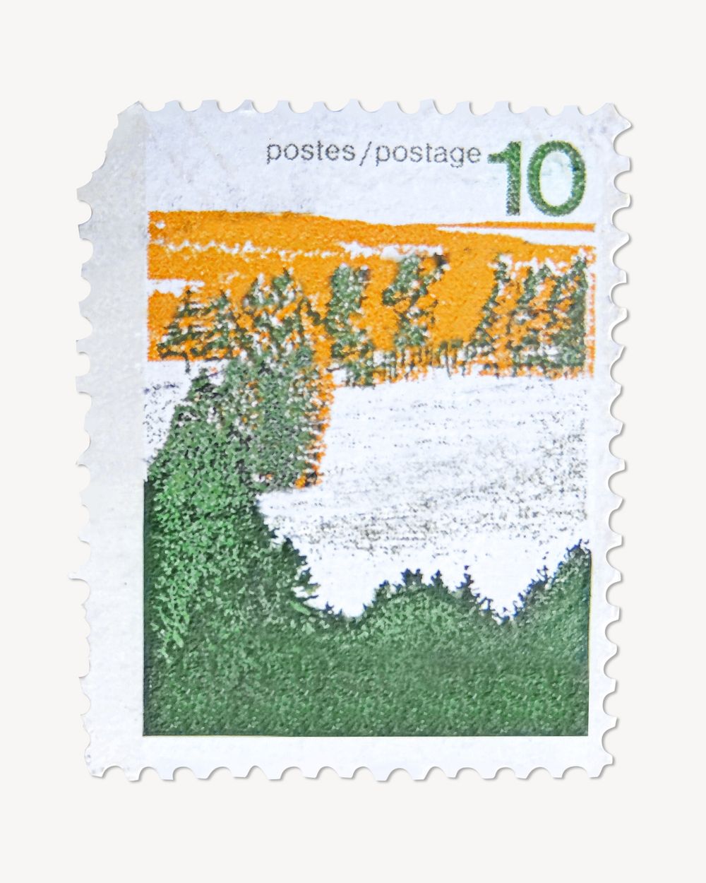 Nature postage stamp, isolated image | Free Photo - rawpixel