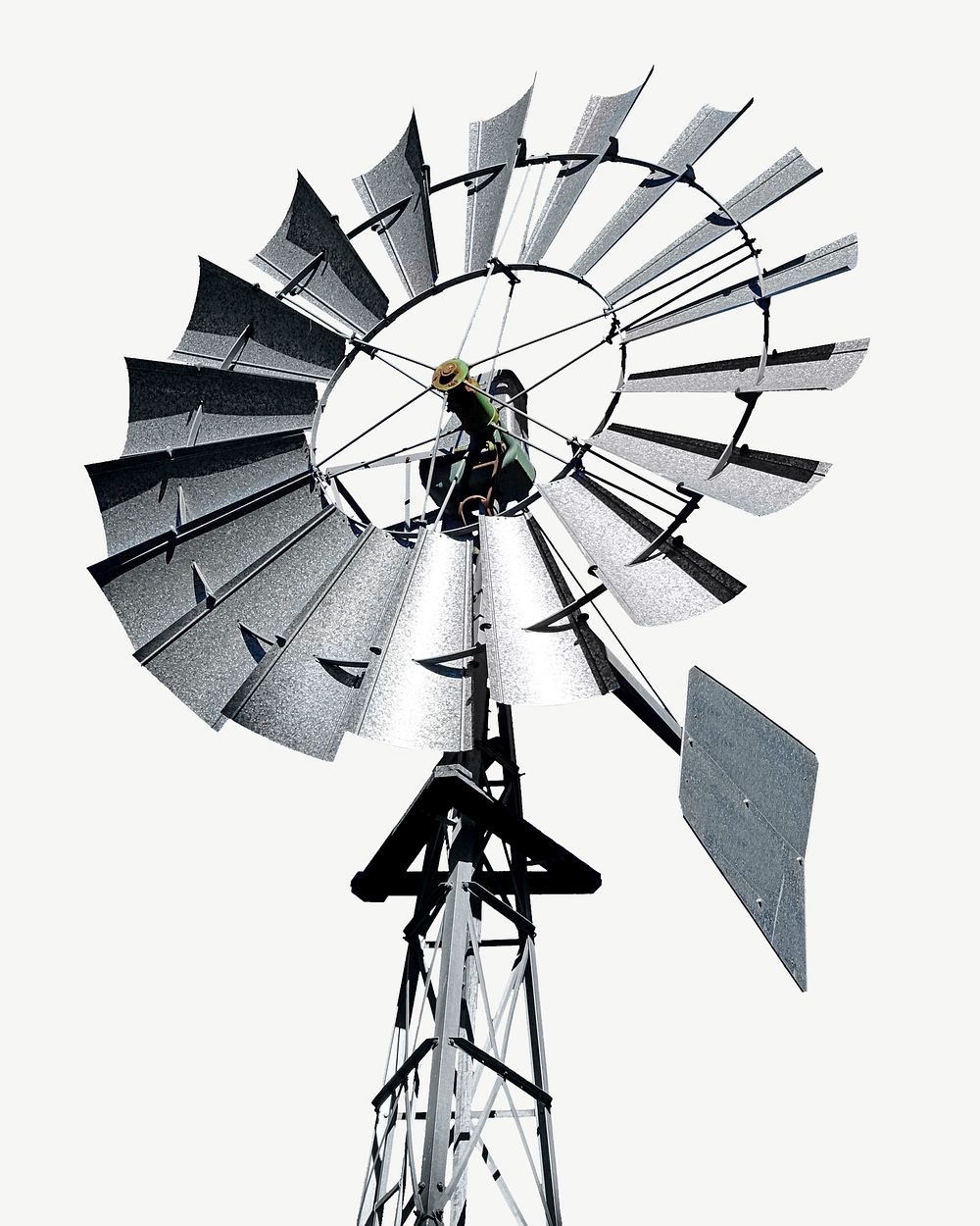Steel windmill alternative energy collage | Premium PSD - rawpixel