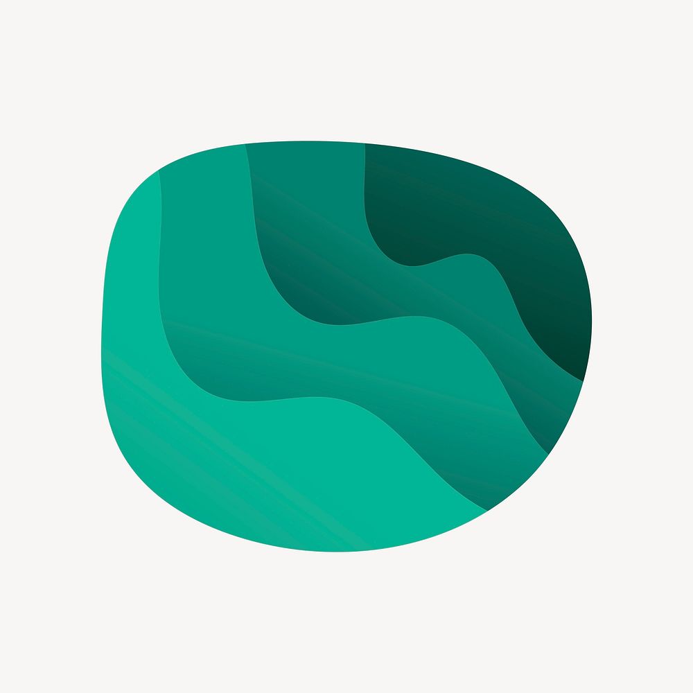 Green organic shape vector | Premium Vector - rawpixel