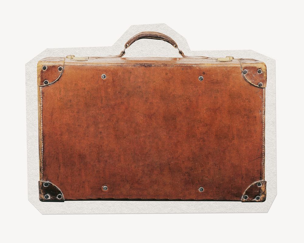 Leather suitcase paper cut isolated | Free Photo - rawpixel