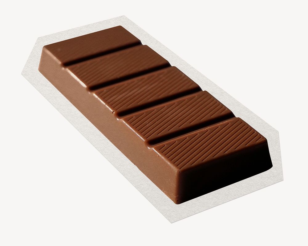 Chocolate bar paper cut isolated | Free Photo - rawpixel