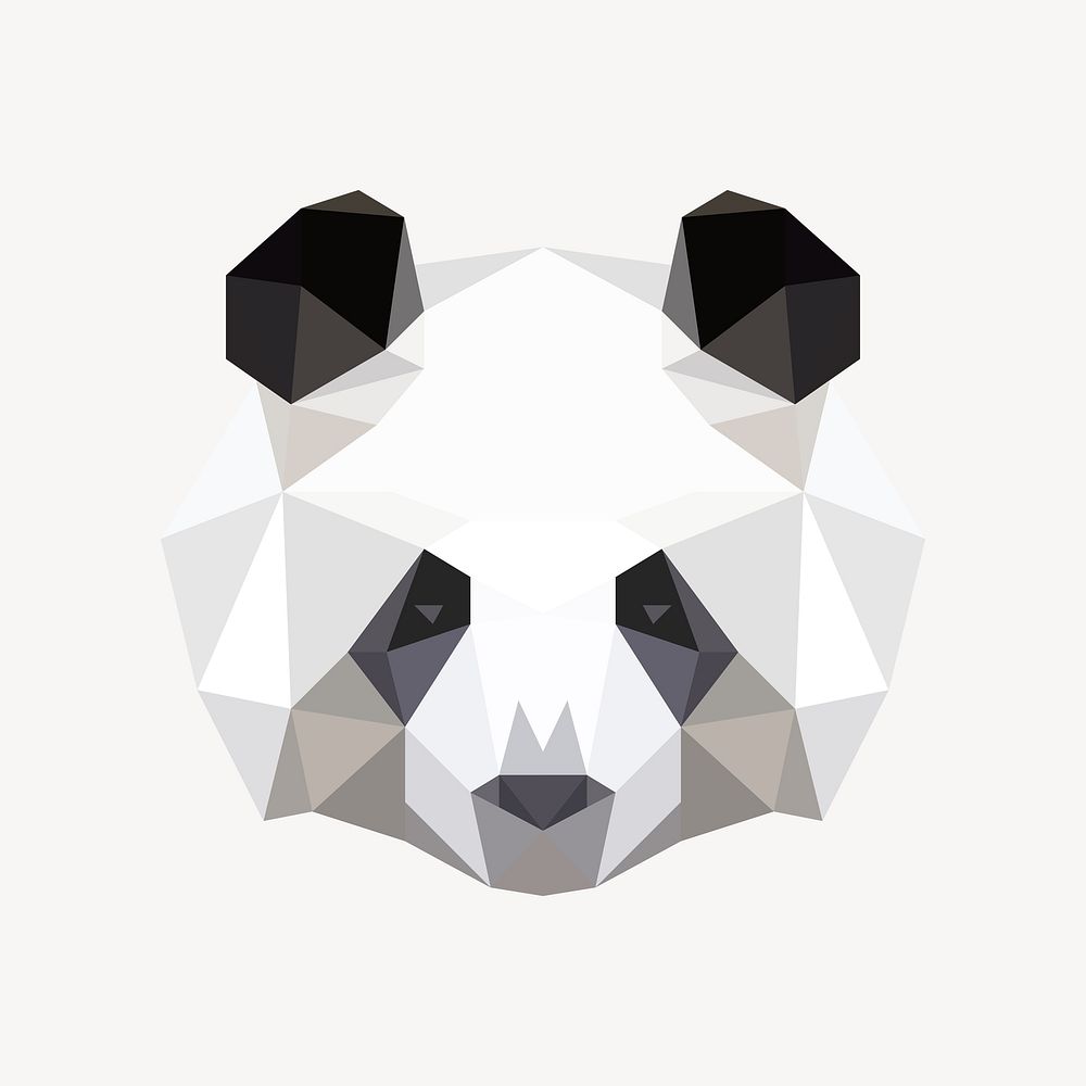 Panda clipart illustration vector | Free Vector - rawpixel