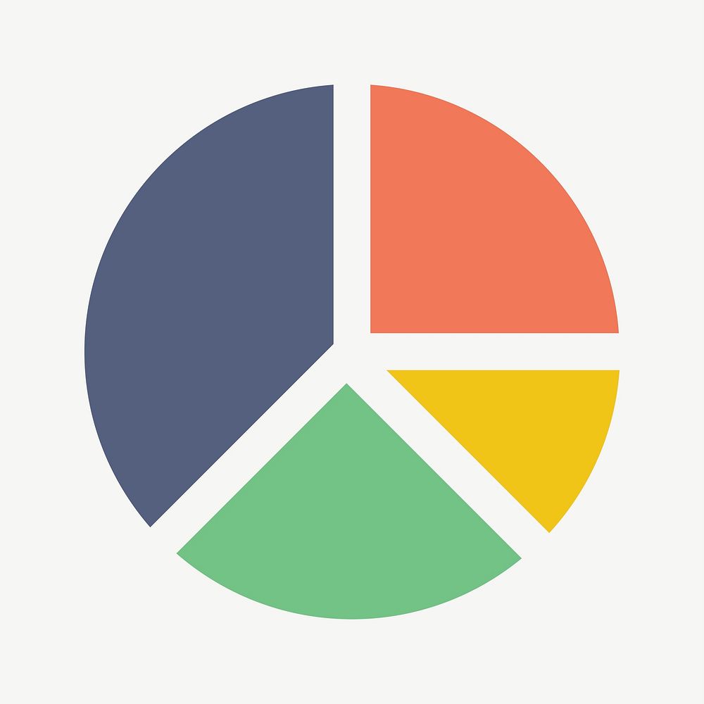 Pie chart illustration psd. Free | Free PSD - rawpixel