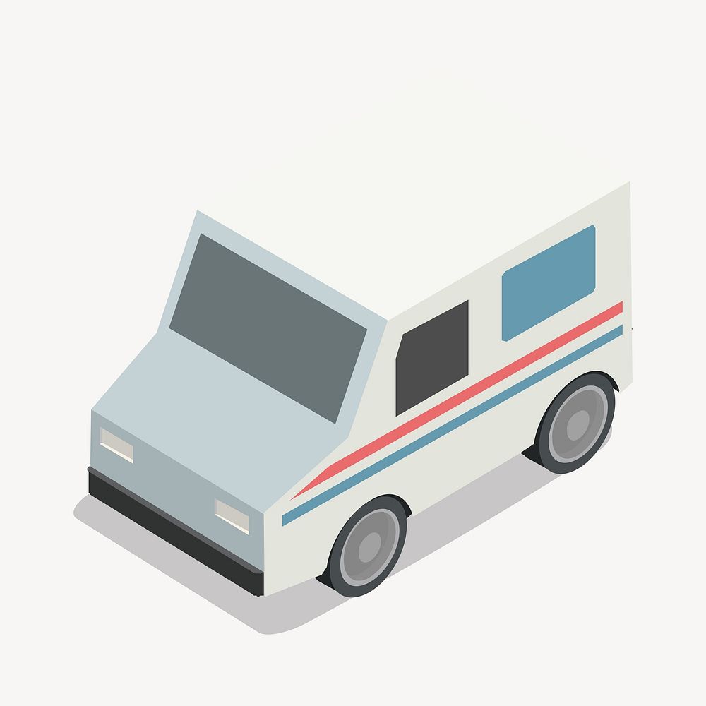 Van collage element vector | Free Vector - rawpixel