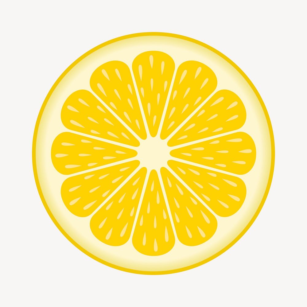 Lemon collage element vector | Free Vector - rawpixel