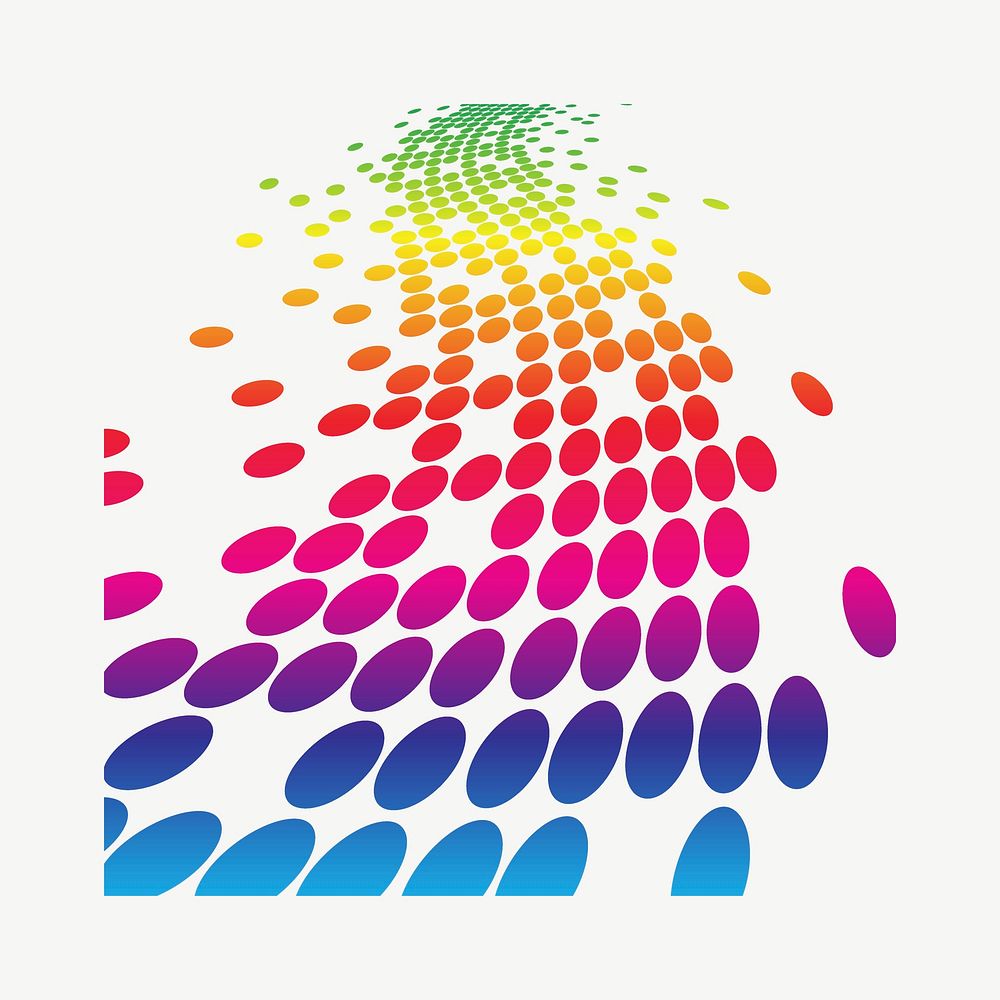 Gradient dots clipart illustration psd. | Free PSD - rawpixel