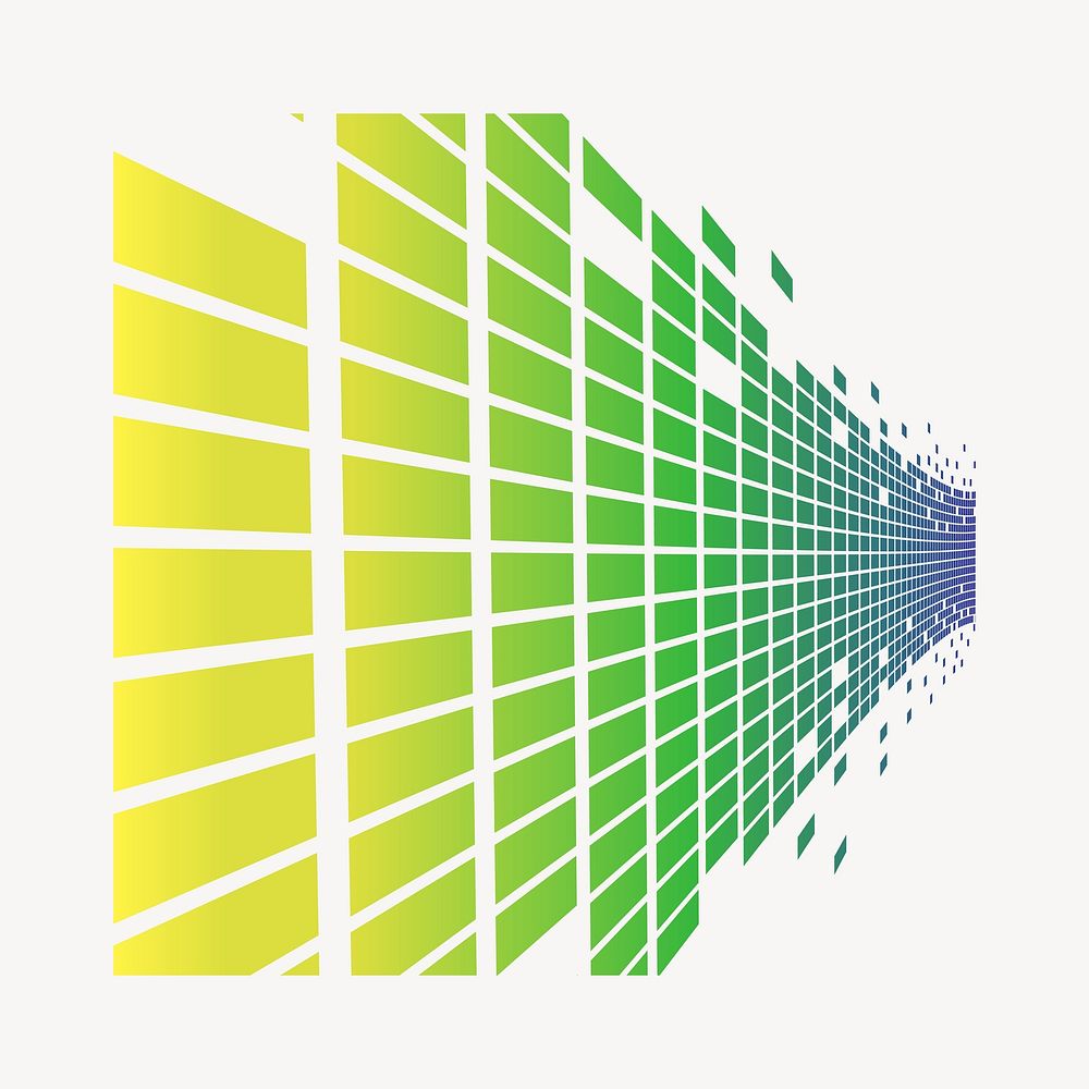 Gradient grid clipart illustration vector | Free Vector - rawpixel