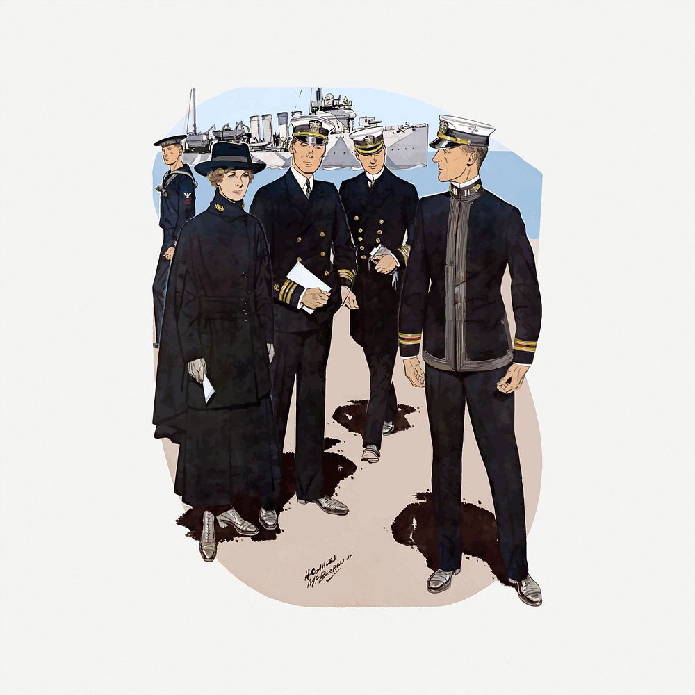 Navy clipart illustration psd | Free PSD - rawpixel