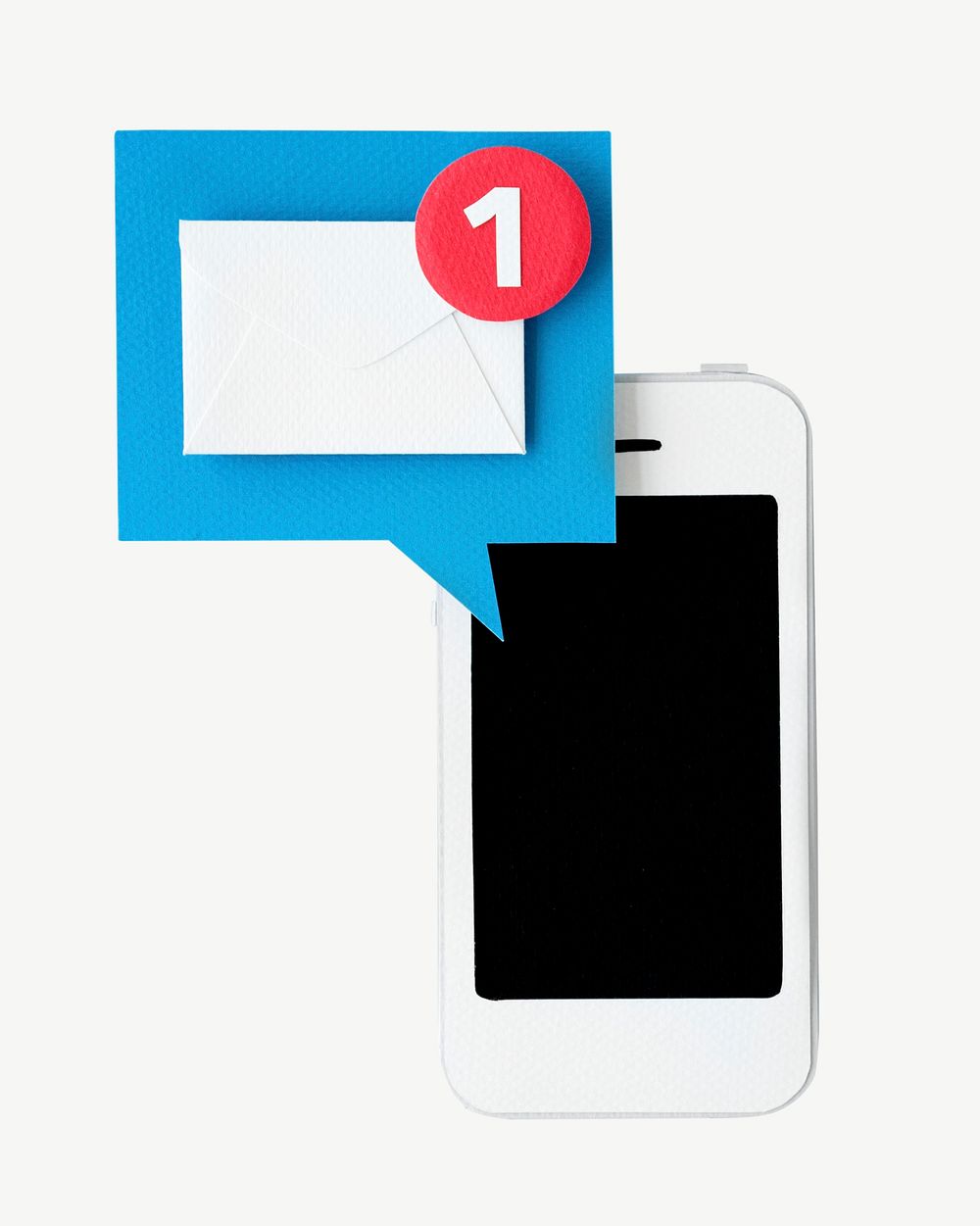 Mobile phone paper craft collage | Premium PSD - rawpixel