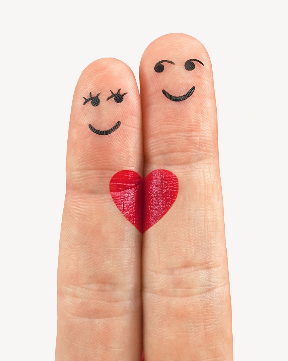 Couple fingers cartoon, isolated image | Free Photo - rawpixel
