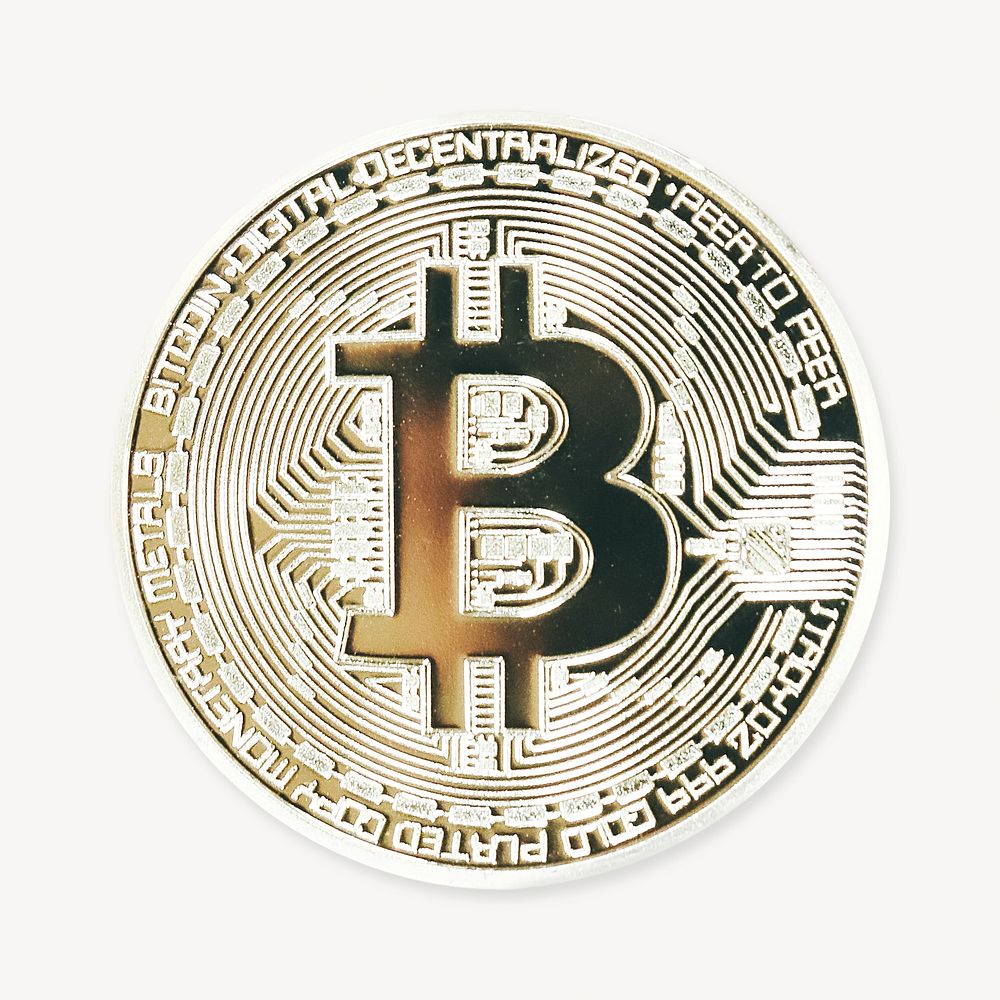 Bitcoin cryptocurrency collage element, isolated | Free Photo - rawpixel