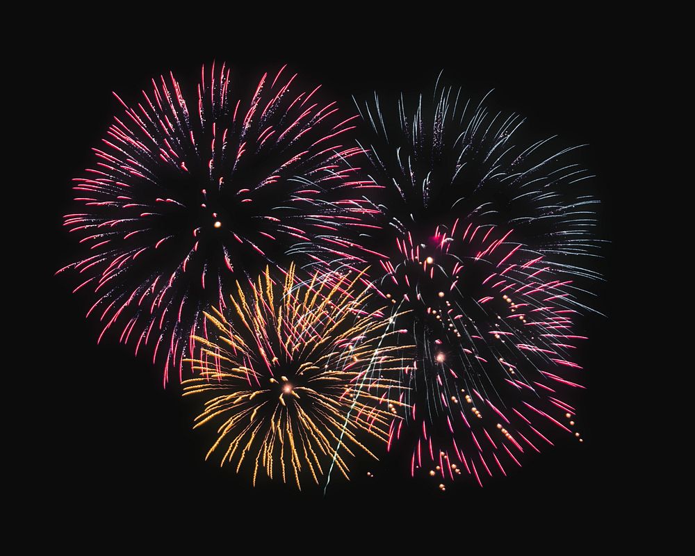 Fireworks celebration collage element psd | Premium PSD - rawpixel