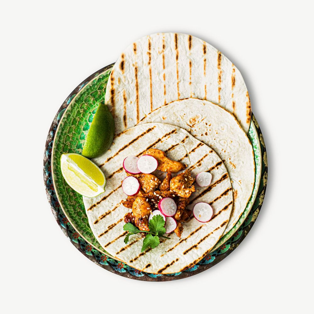 Fresh homemade chicken tacos collage | Premium PSD - rawpixel