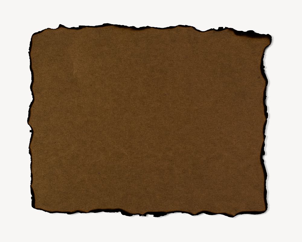 Burnt note paper collage element | Premium PSD - rawpixel