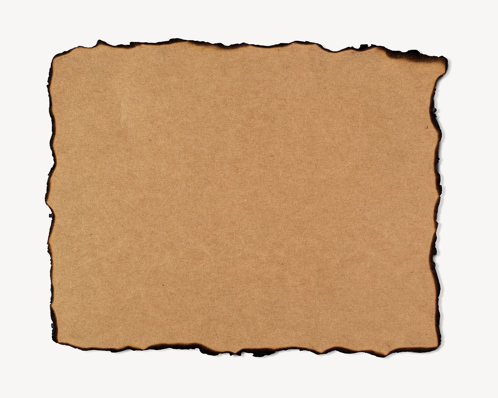 Burnt note paper collage element | Premium PSD - rawpixel