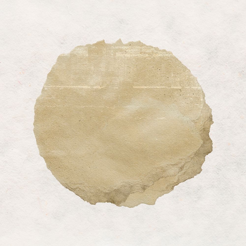 Circle paper craft sticker, vintage | Premium PSD Mockup - rawpixel