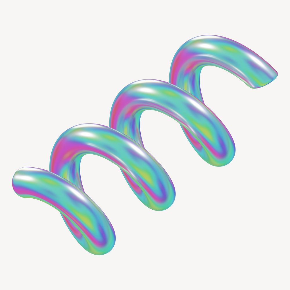 3D metallic spring shape | Premium Photo - rawpixel