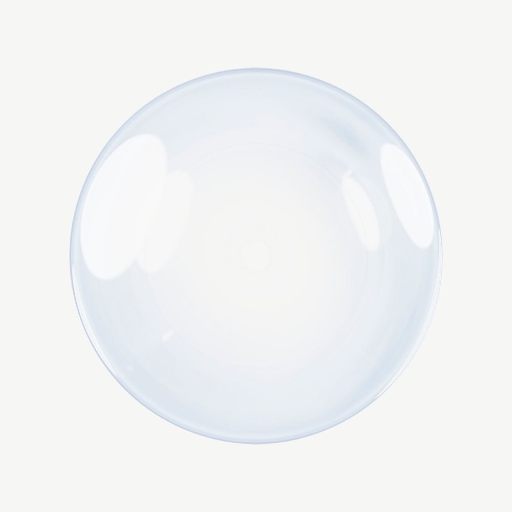 White transparent sphere shape psd | Premium PSD - rawpixel