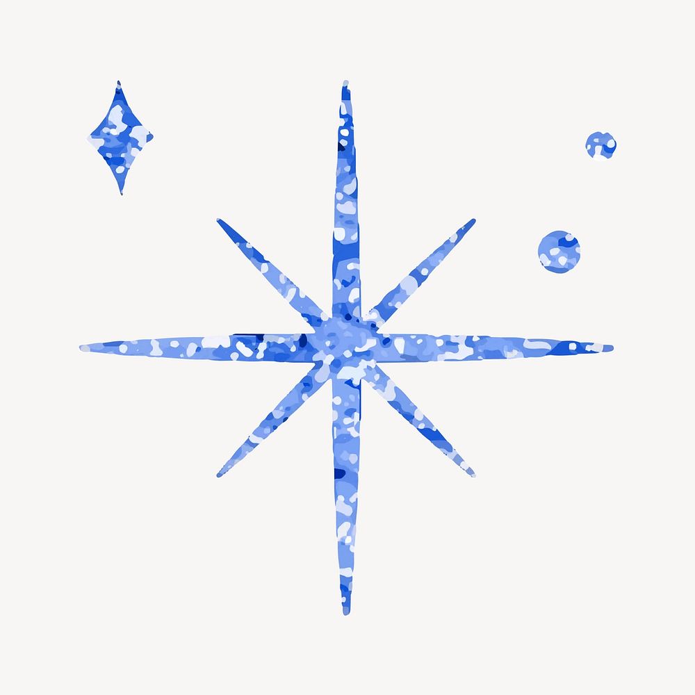 Bling blue sparkle shape | Free Photo - rawpixel