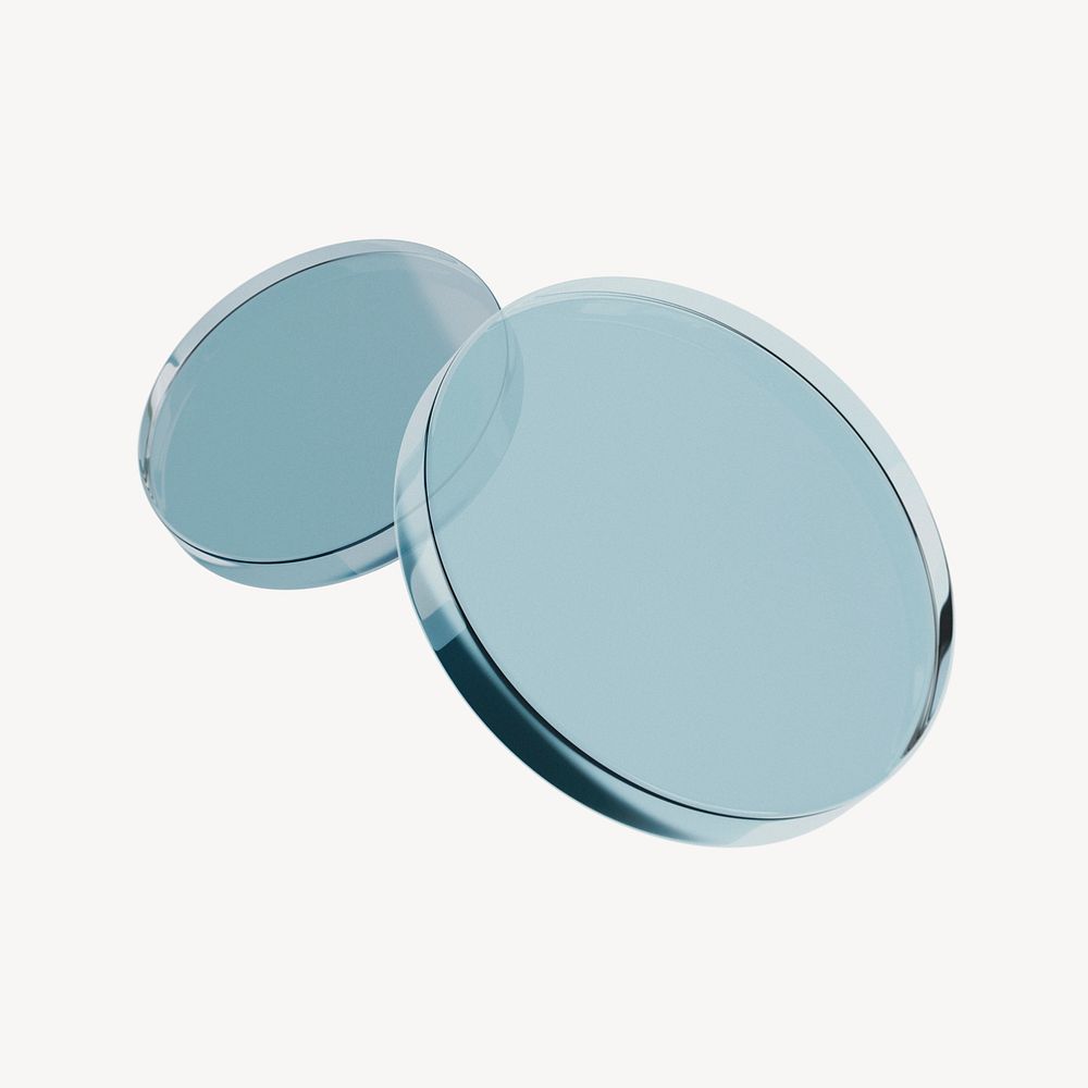 3D blue round shape psd | Premium PSD - rawpixel