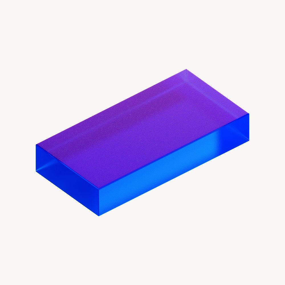 3D blue cuboid, geometric shape | Premium Photo - rawpixel