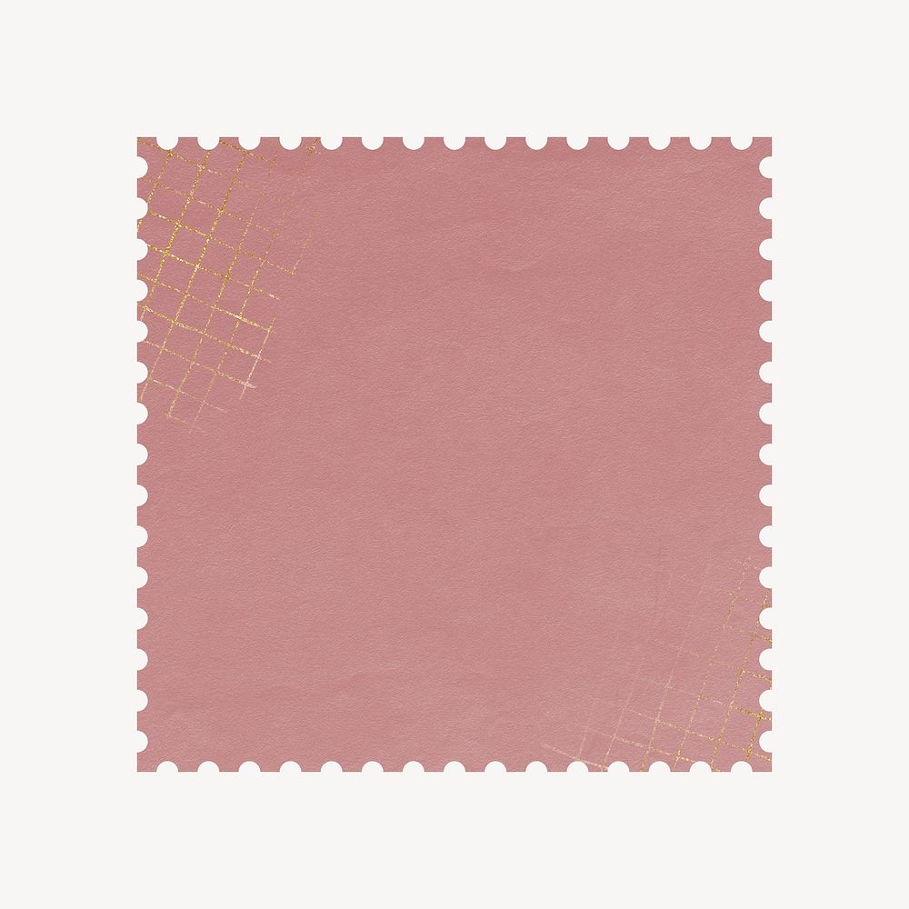 Pink postage stamp paper, square | Premium Photo - rawpixel