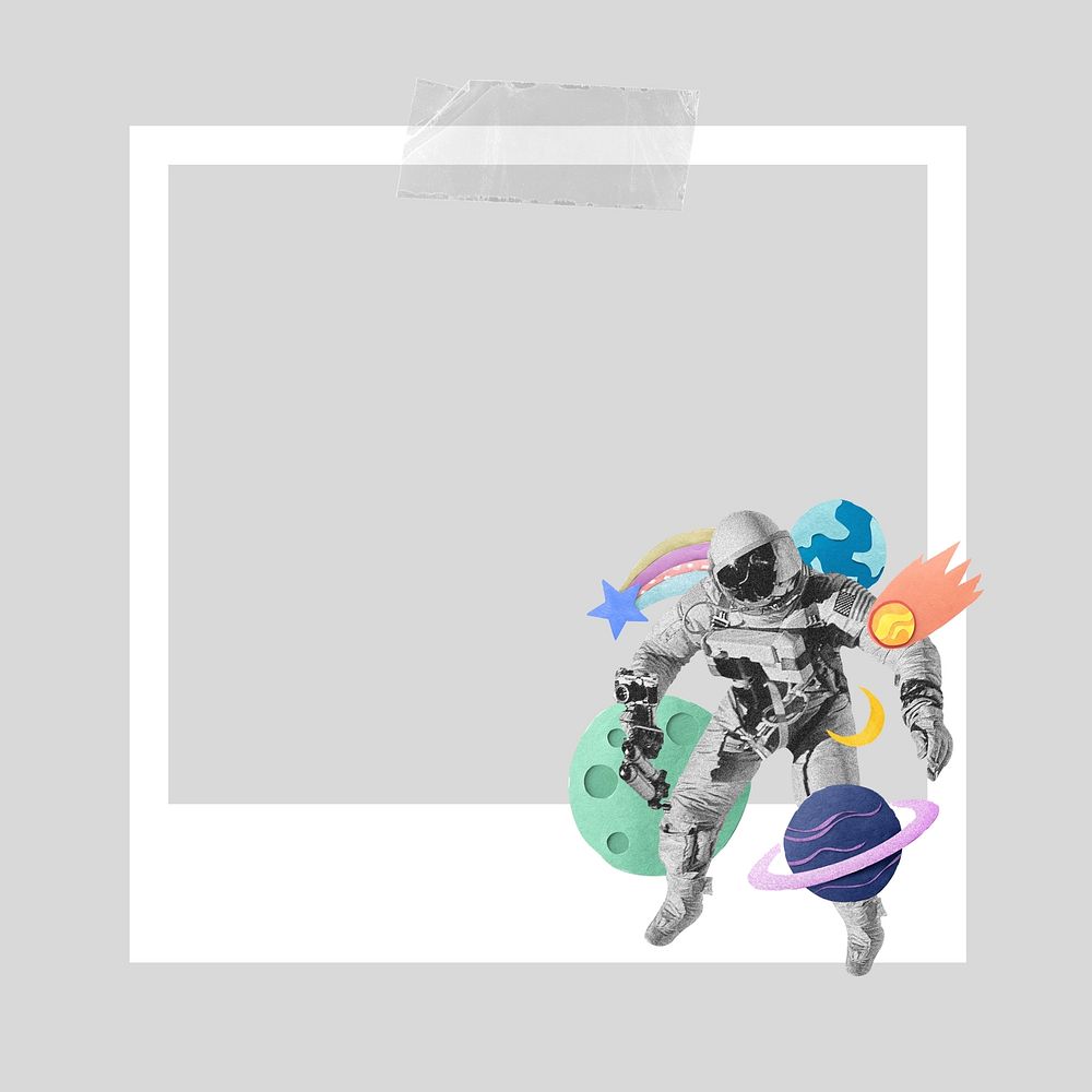Astronaut frame, space aesthetic collage | Premium Photo - rawpixel
