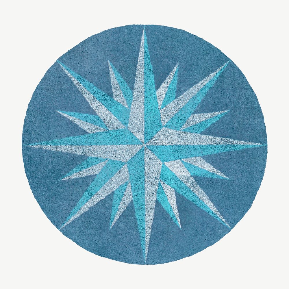 Compass medallion badge collage element | Premium PSD - rawpixel