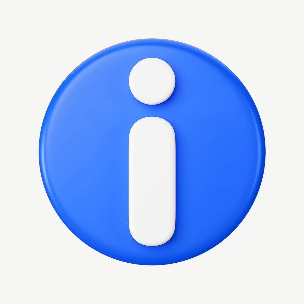 3D information icon collage element | Premium PSD - rawpixel