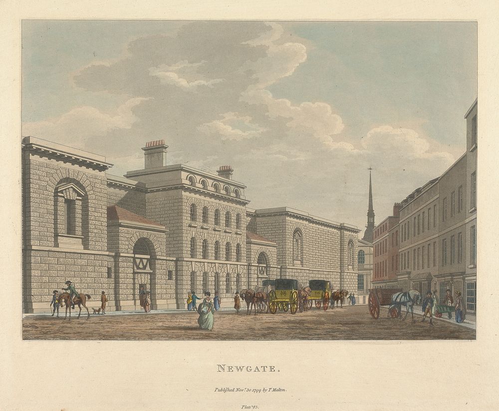 Historic Newgate Prison illustration | Free Photo Illustration - rawpixel