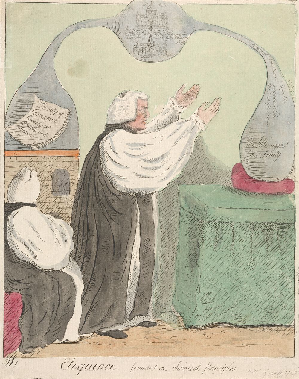 Eloquence founded on Chemical Principles | Free Photo Illustration ...