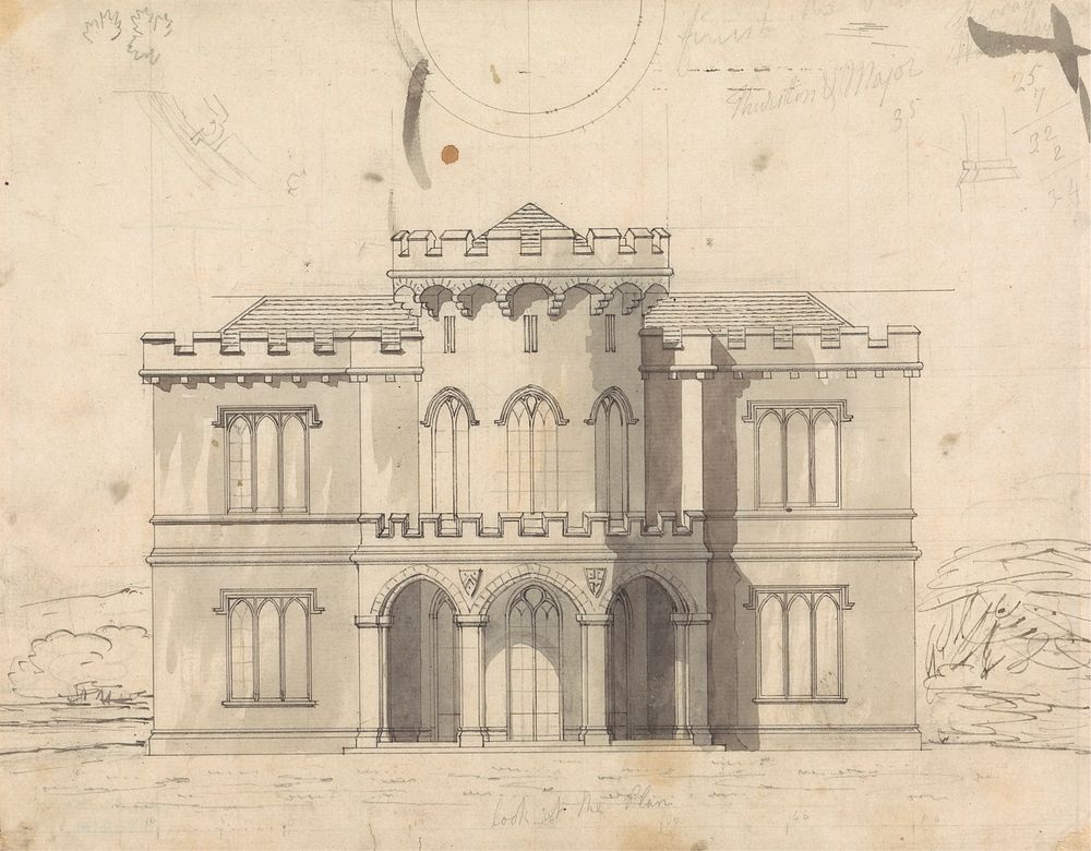 Preparatory drawing Design 10, Plate | Free Photo - rawpixel