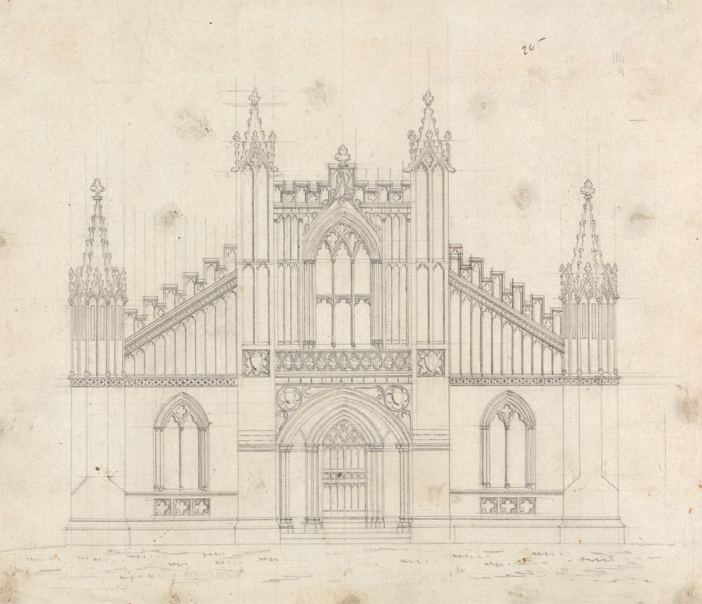 Preparatory drawing Design 11, Plate | Free Photo - rawpixel