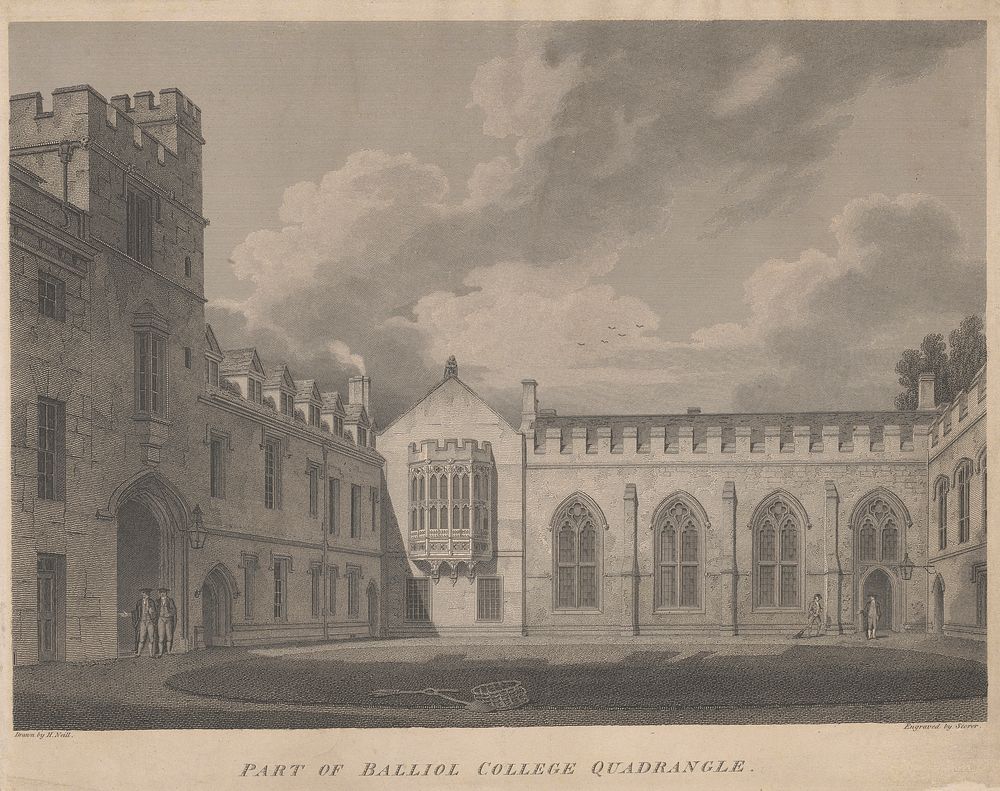 Part of Balliol College Quadrangle | Free Photo - rawpixel