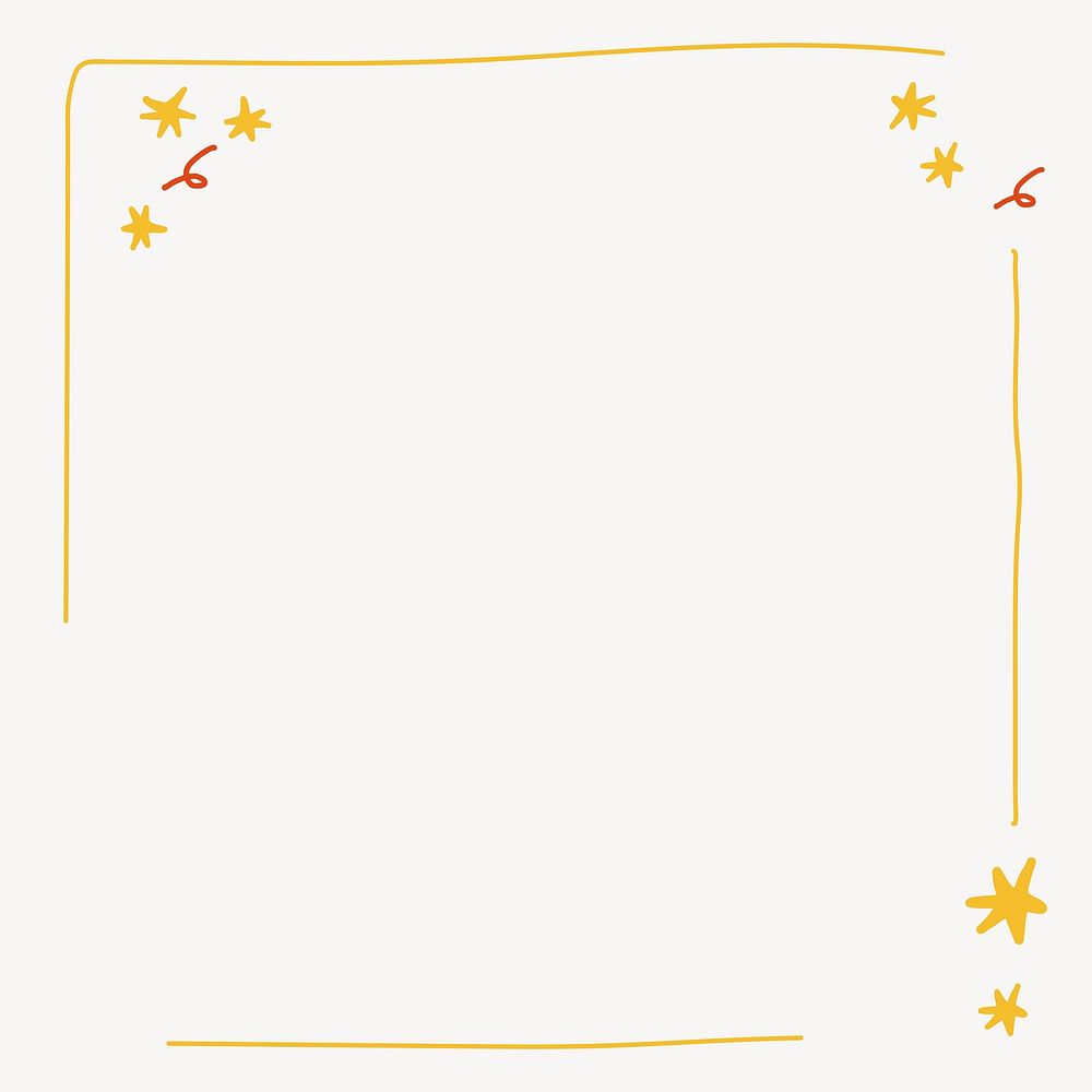 Festive yellow border frame vector | Premium Vector - rawpixel