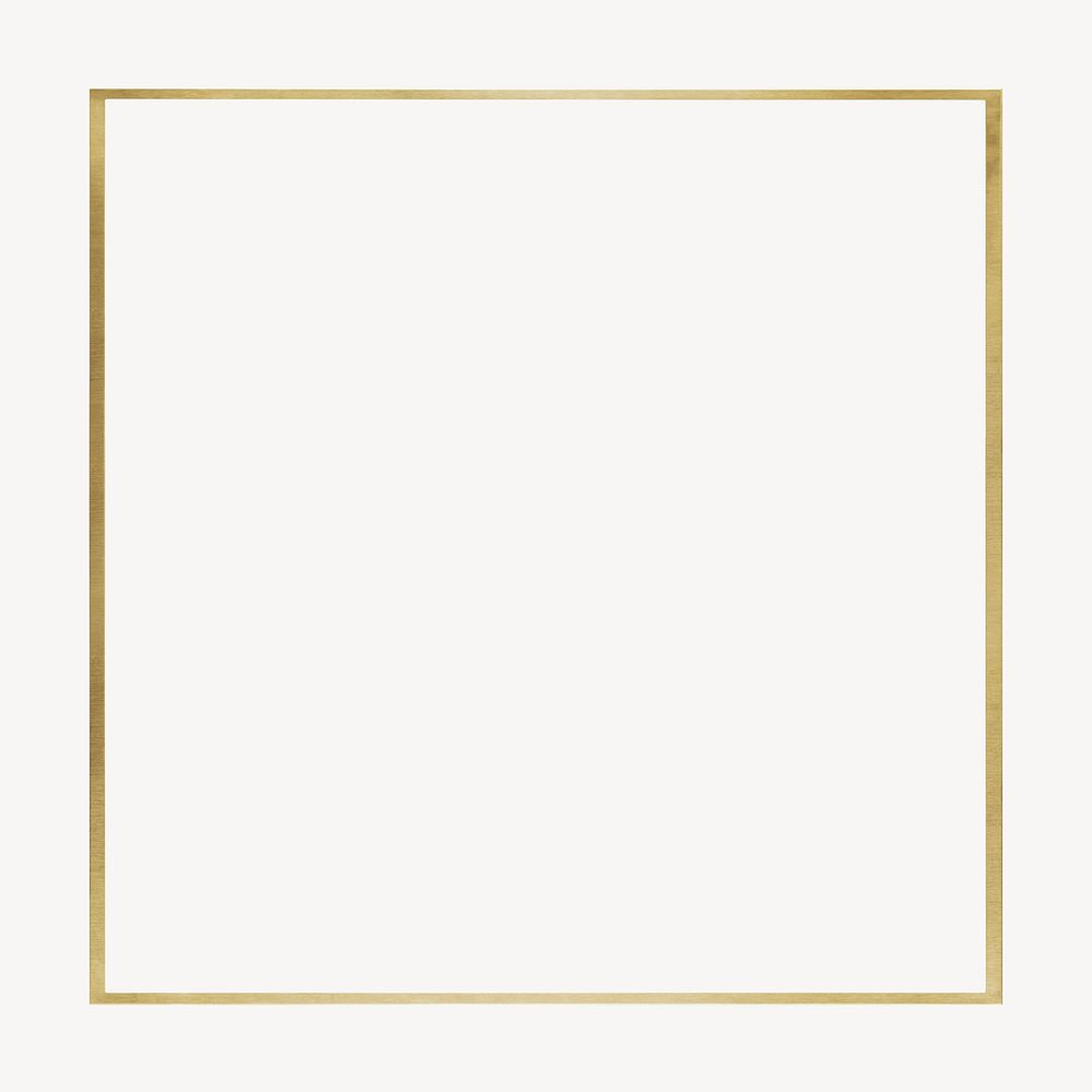 Gold square frame psd | Premium PSD - rawpixel