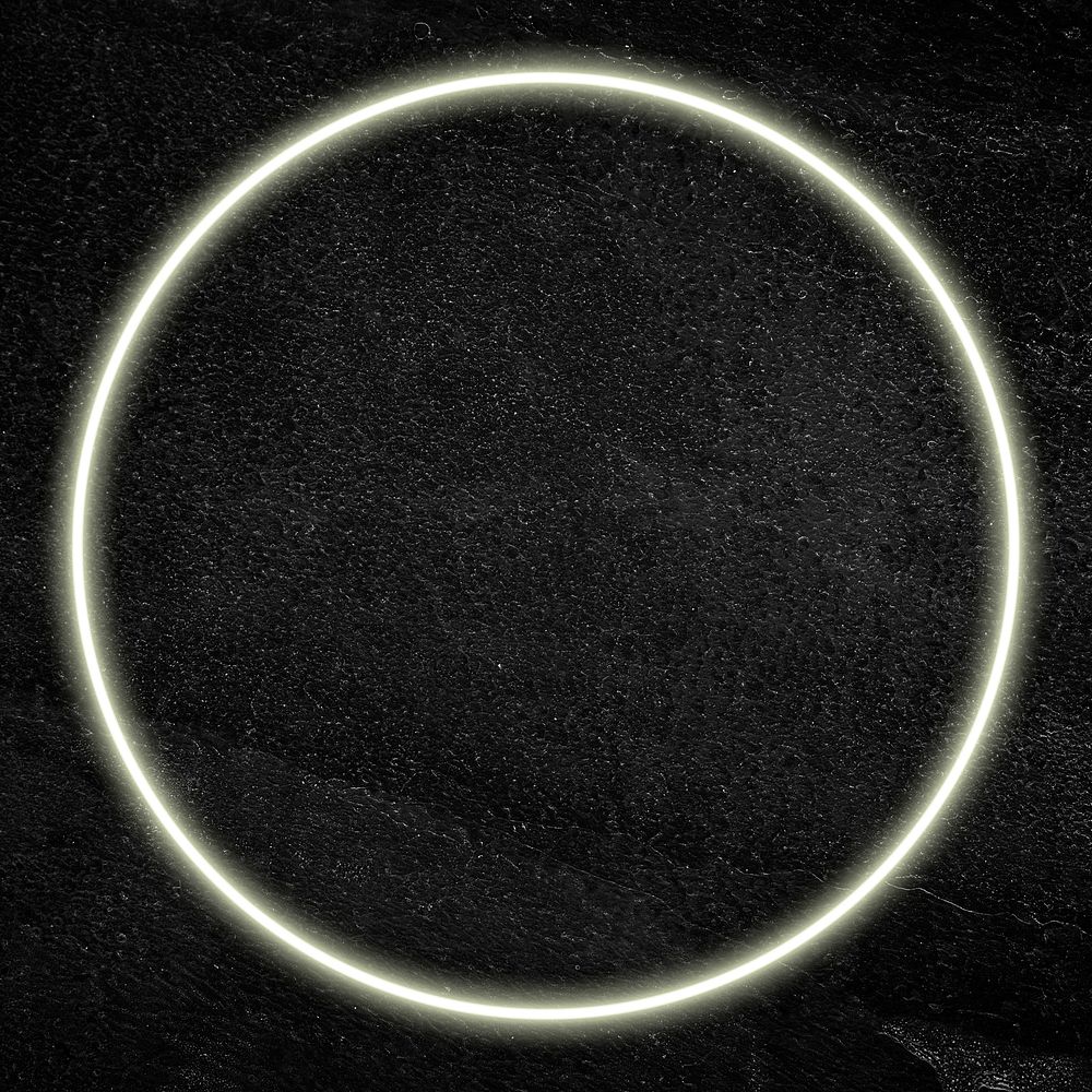 Neon round frame psd | Premium PSD - rawpixel