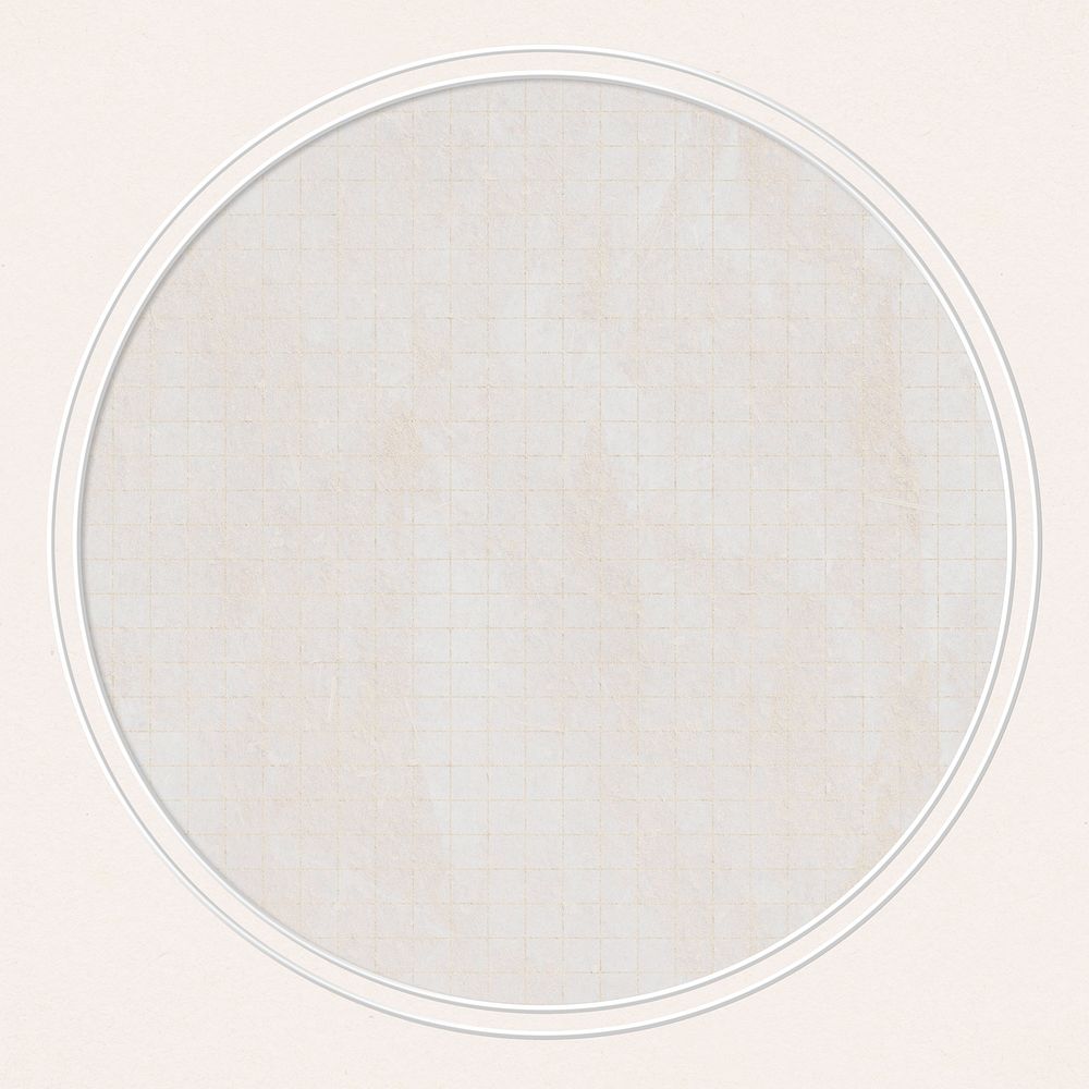 Round aesthetic frame, paper texture | Premium PSD - rawpixel