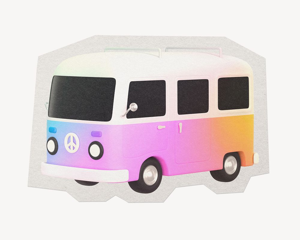 Aesthetic 3D rendering van paper | Free Photo Illustration - rawpixel