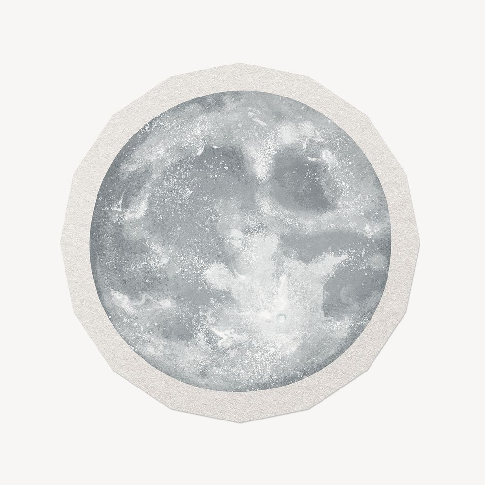 Full moon paper cut isolated | Premium Photo - rawpixel